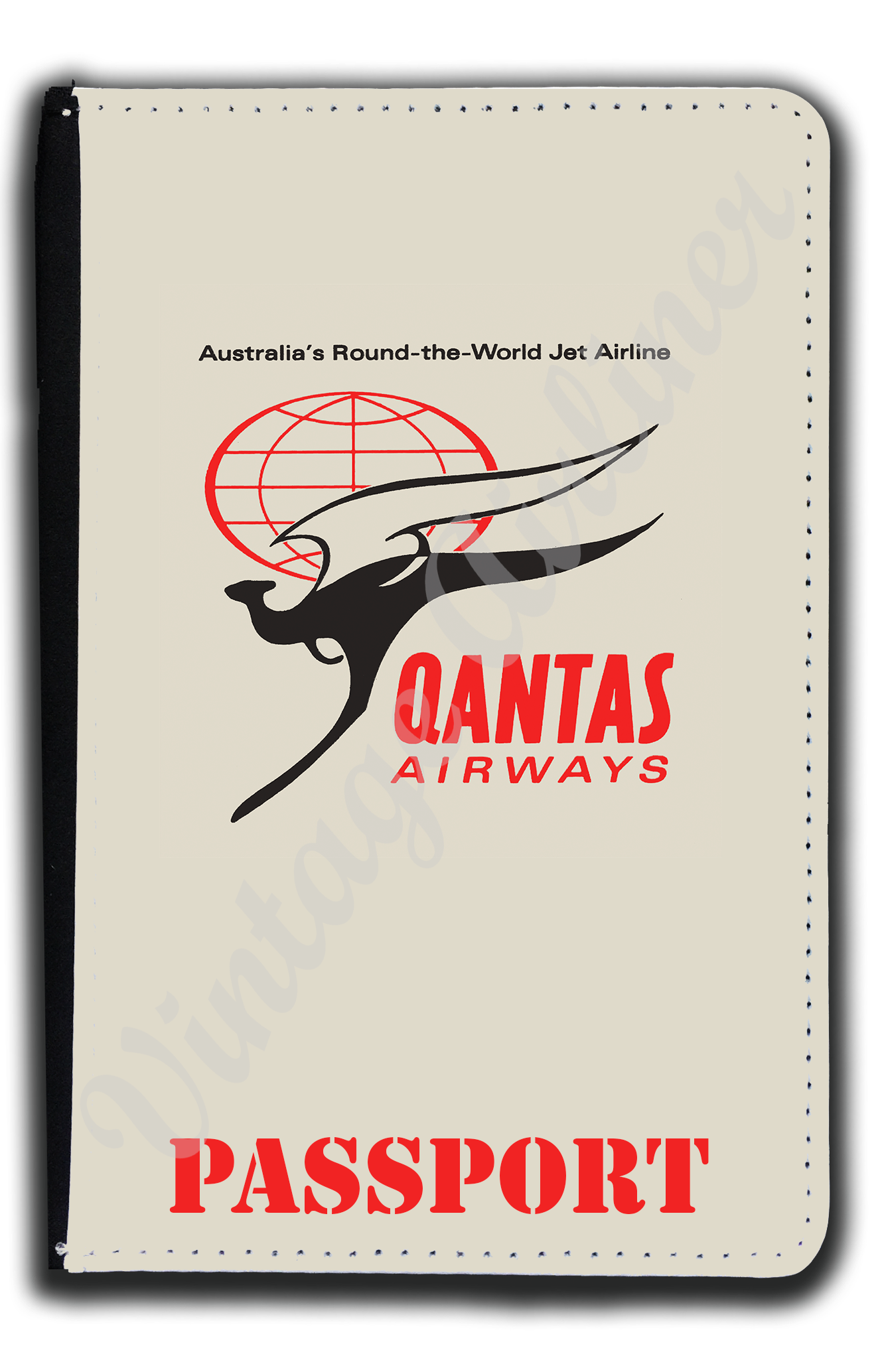 QANTAS Airways 1950's Vintage Bag Sticker Passport Case – VintageAirliner